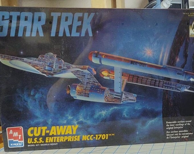Star Trek TOS Amt/ertl 1/537, 22 Cut-away Enterprise Model Kit. - Etsy