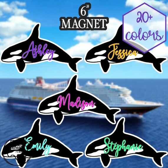 Custom Orca Whale Cruise Door Magnet Name Alaska Magnets Cabin - Etsy