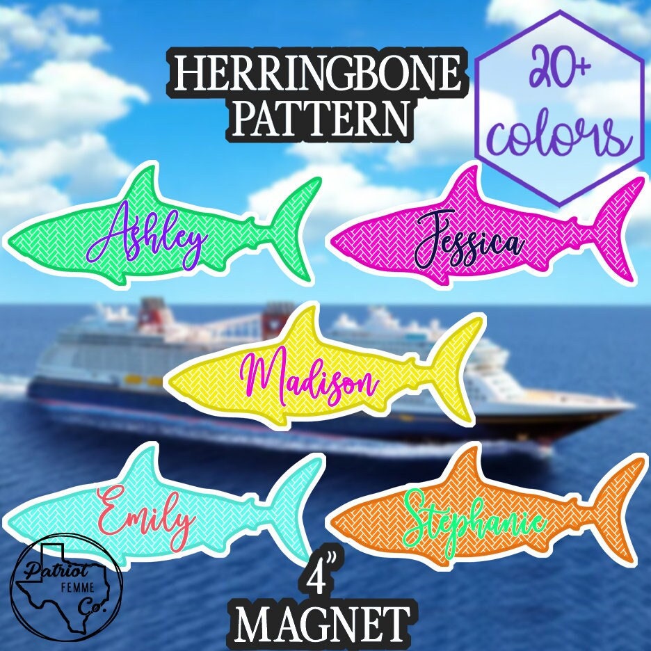 Custom Shark Cruise Door Magnet Name Alaska Magnets Cabin Sign Theme ...