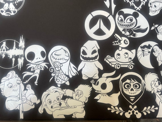 Nightmare Before Christmas Car Decals in White. | Etsy