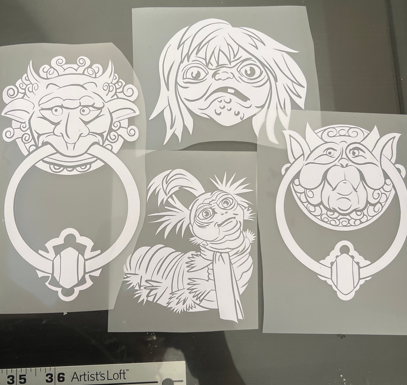 Labyrinth Car Decals in White - Etsy