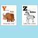 ABC Animal Movement Cards: Printable Learning Activity (PDF) - Etsy