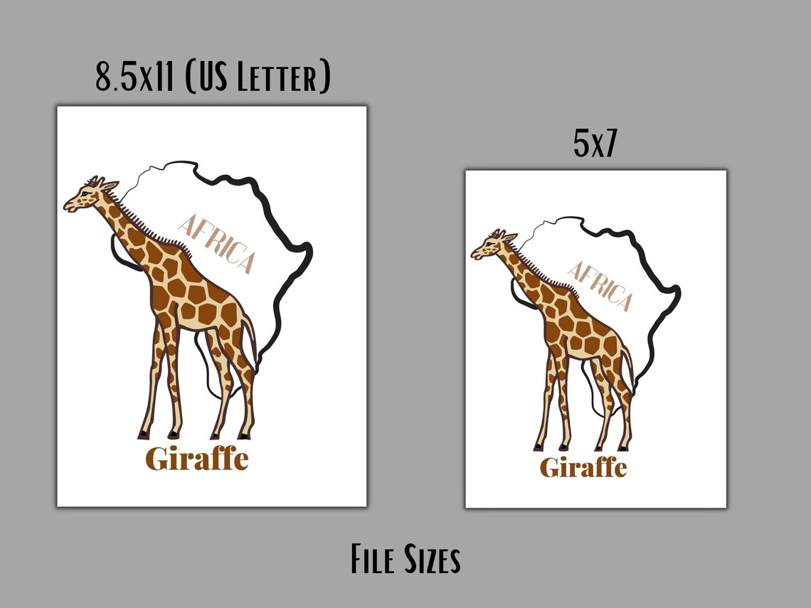 Printable Alphabet Countries and Their Animals-learning About Countries ...