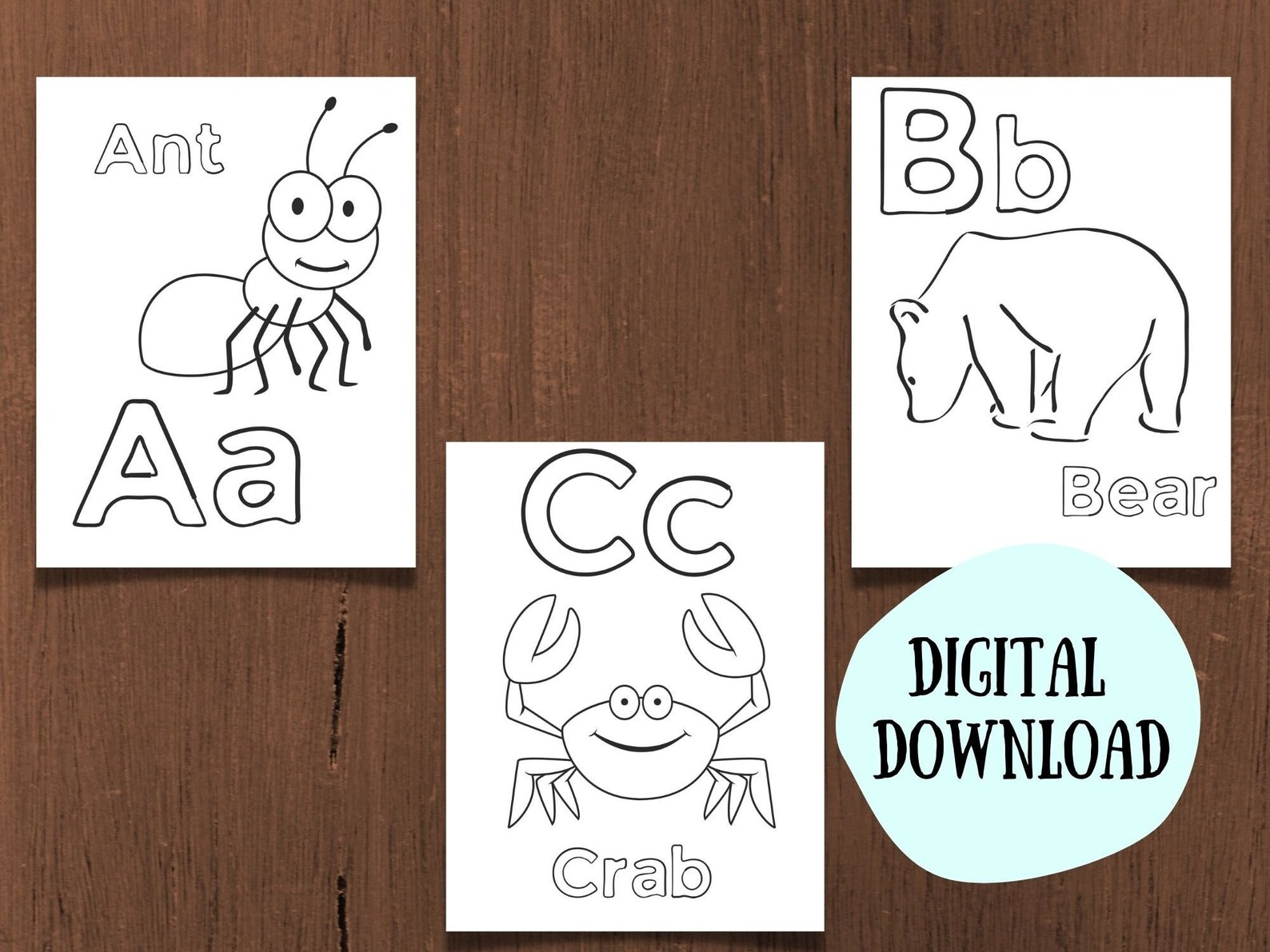 26 Printable Alphabet Animal Coloring Pages-coloring for Preschooler ...