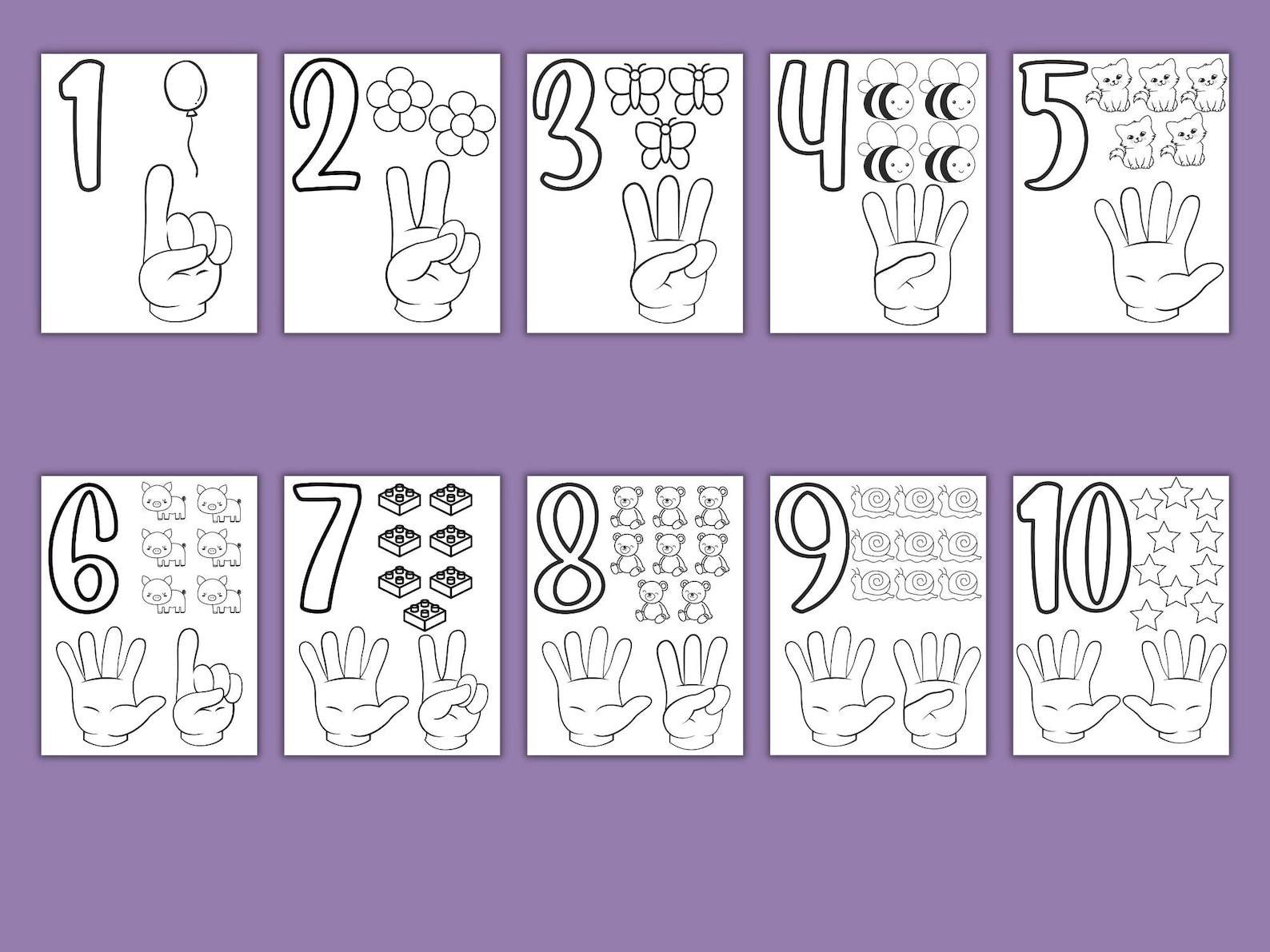 Printable Coloring Pages-counting for Preschoolers-kindergarten-kids ...