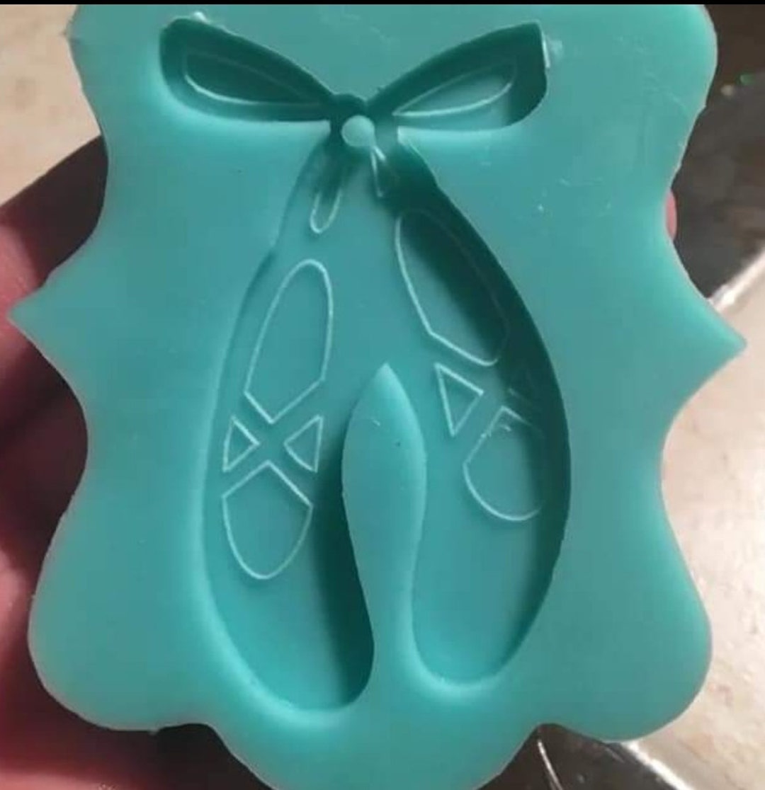 Ballerina Slippers Mold- Ballerina Silicone Molds- Engraved Ballerina ...