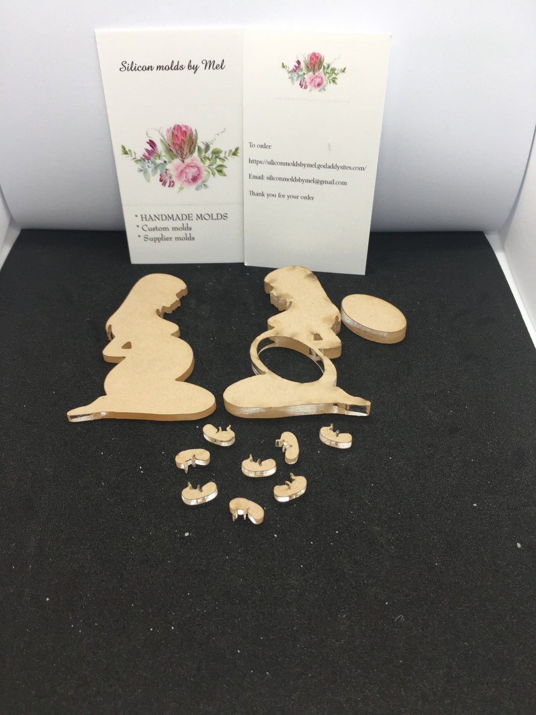 Mommy & Fetus MOLD Shaker Style, Pregnant Mommy Mold Fetus Molds ...