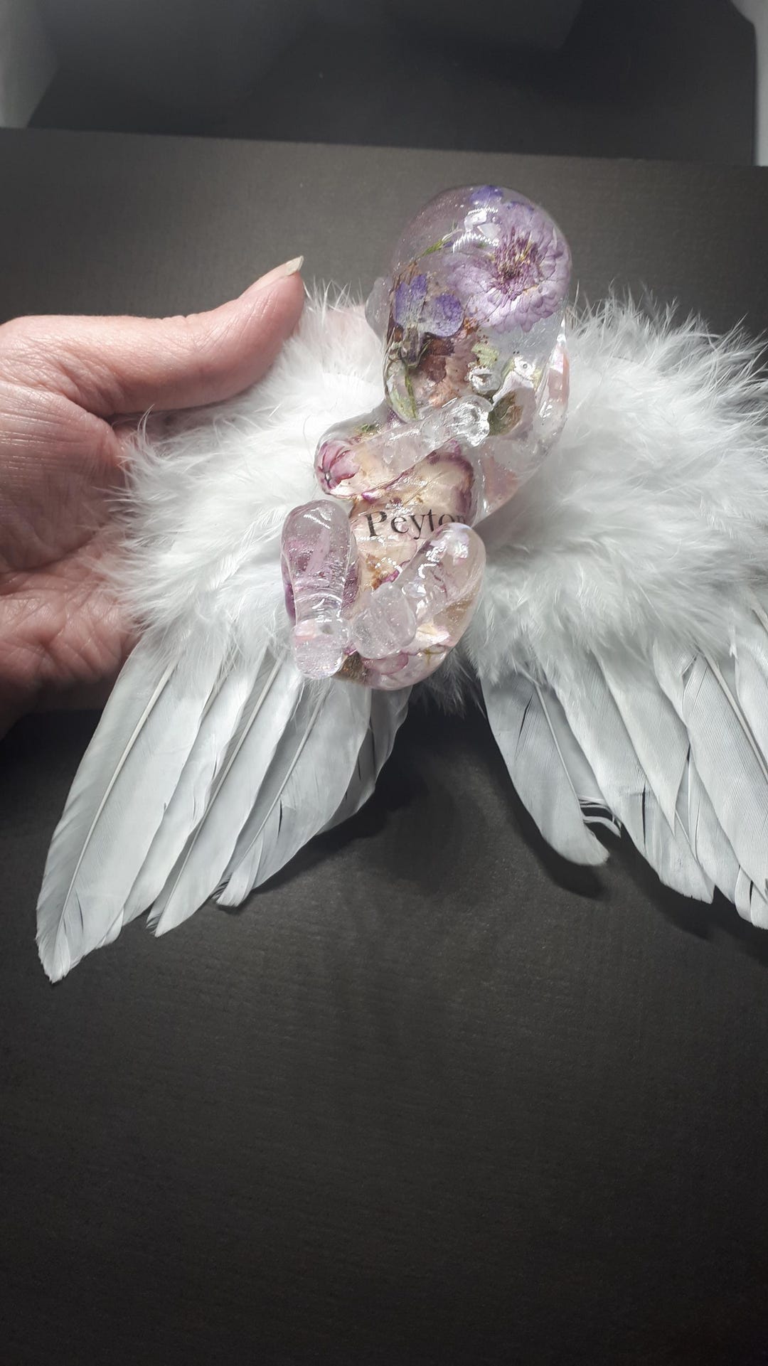 Resin Flower Babies- Angel Baby- Angel Resin Keepsakes- Resin Baby ...