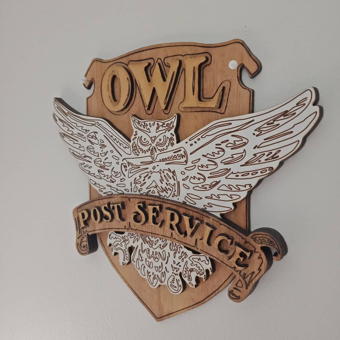 HOGWARTS OWL Postal Service Sign Plaque - Etsy Australia