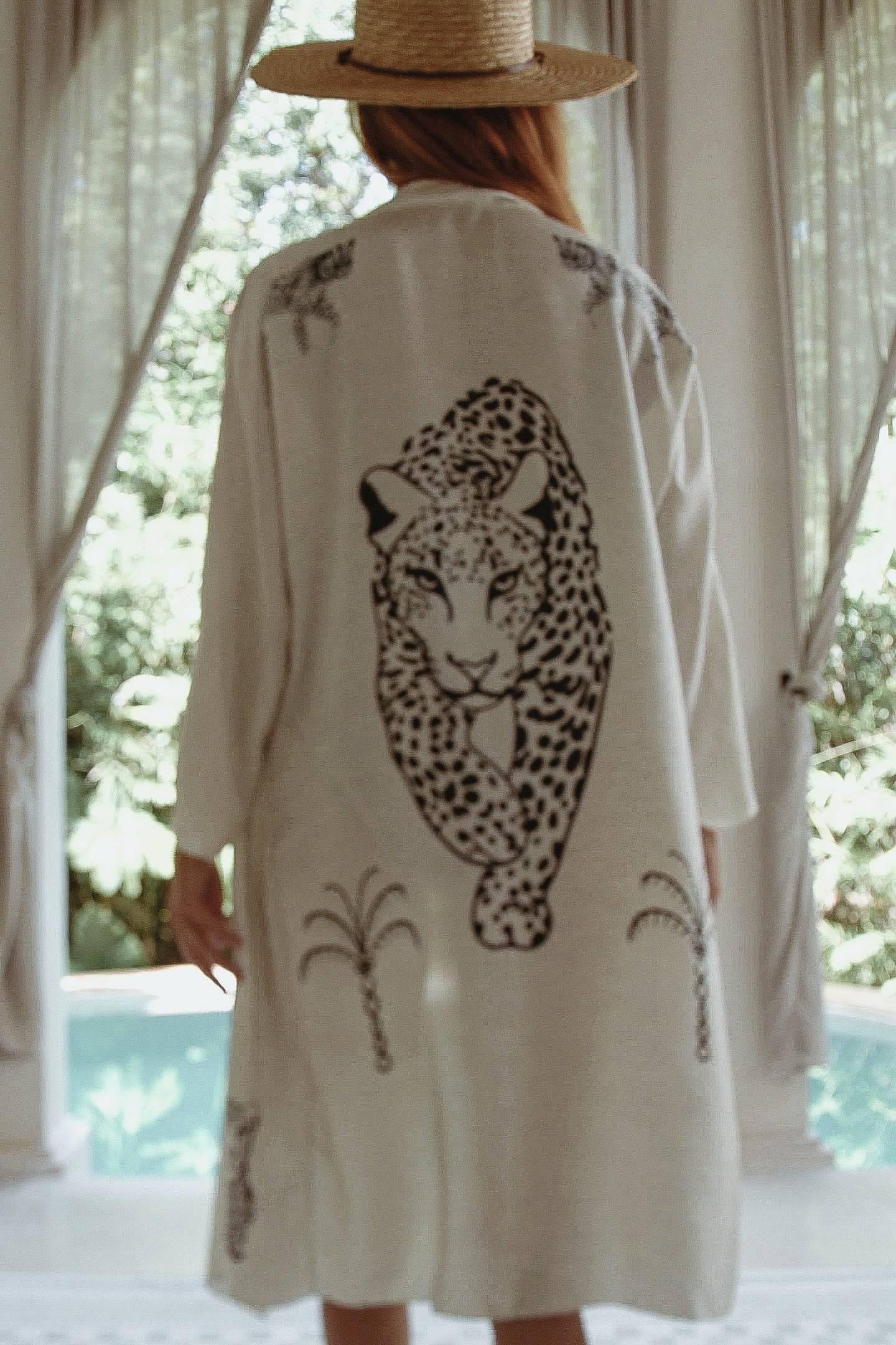 The Royal Robe Jaguar Kimono - Etsy