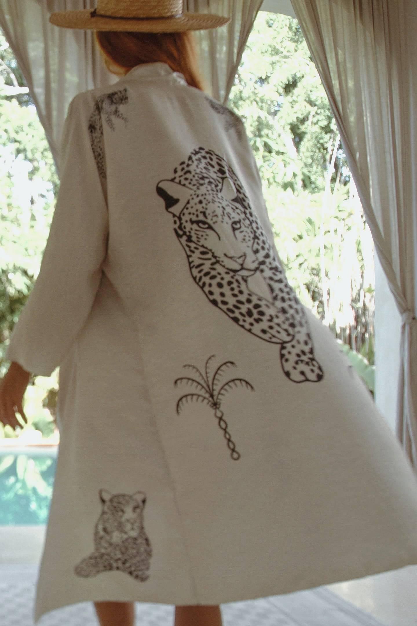 The Royal Robe Jaguar Kimono - Etsy