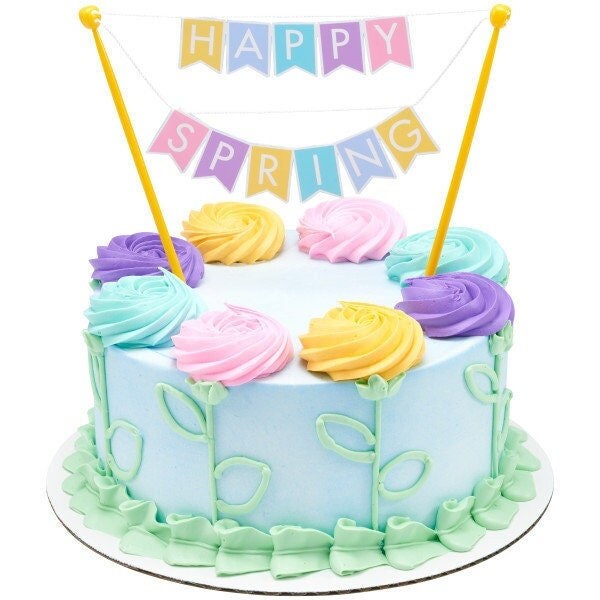 Happy Spring Banner Layon - Etsy