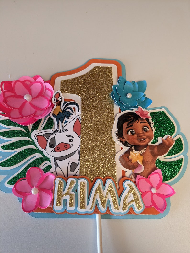 Baby Moana Cake Topper - Etsy