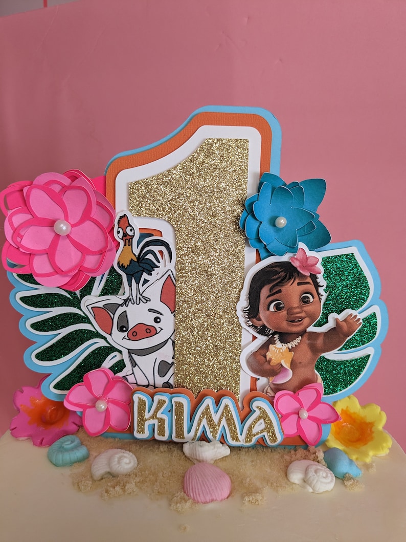 Baby Moana Cake Topper - Etsy