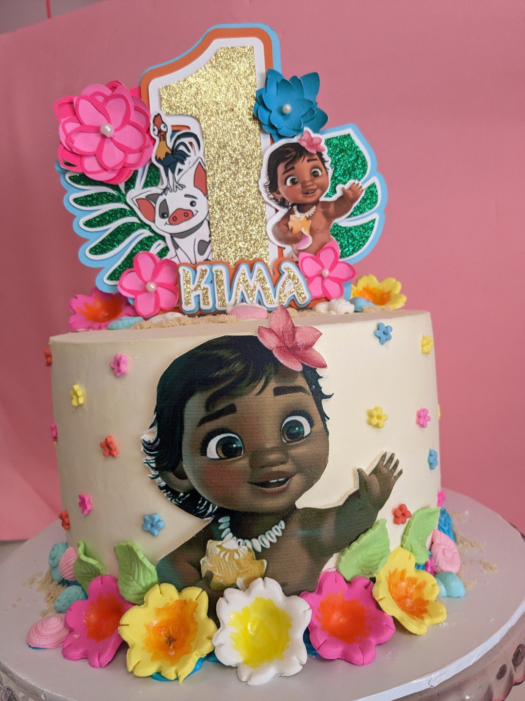 Baby Moana Cake Topper - Etsy