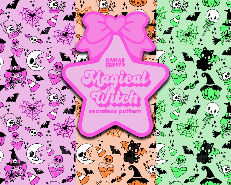 Pastel Goth Vintage Witchy Magical Spiritual Kawaii Goth Halloween ...