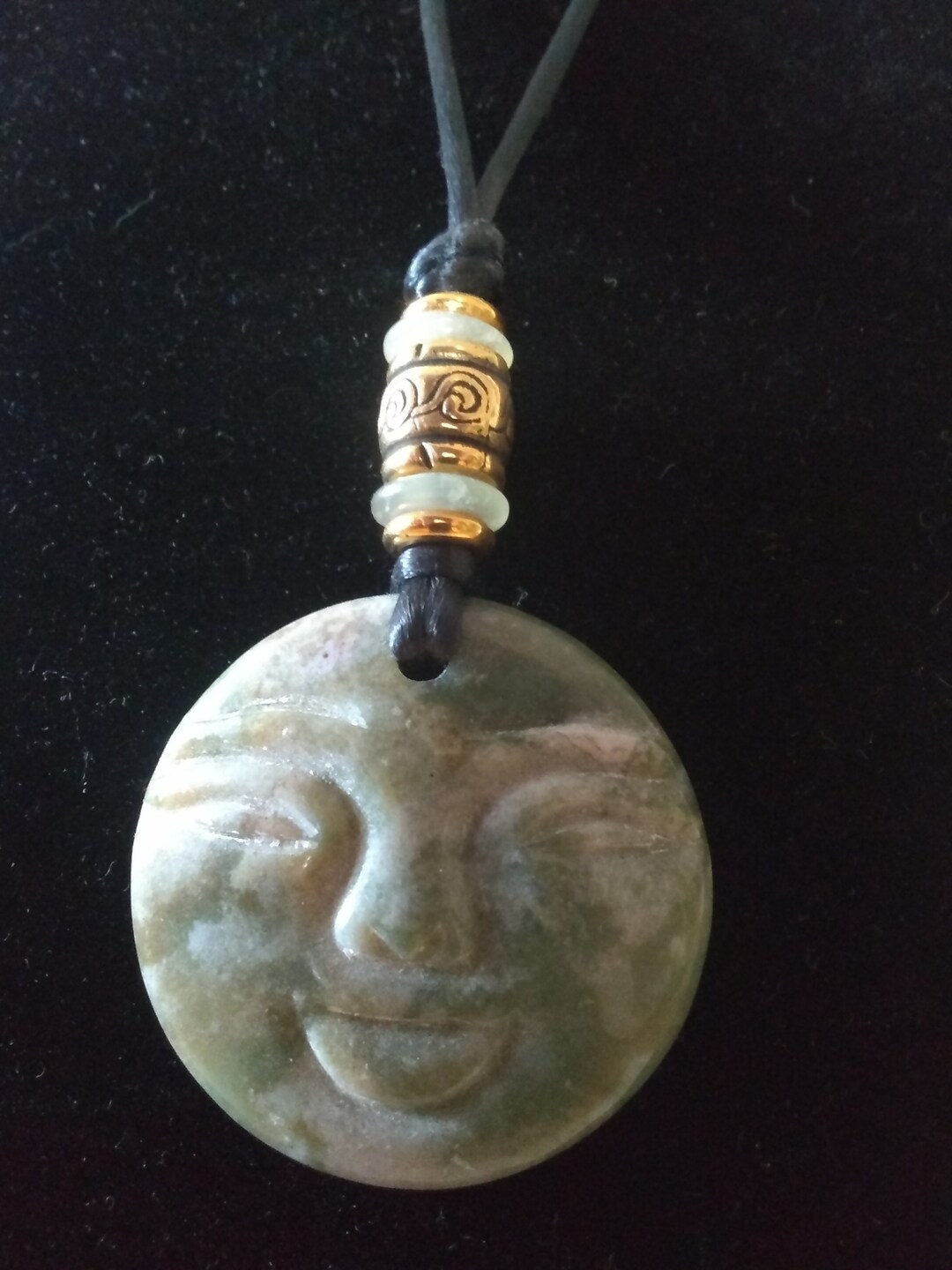 Man-in-the-moon Jade Pendant - Etsy