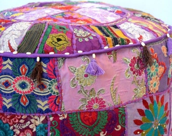 Patchwork Pouf | Etsy