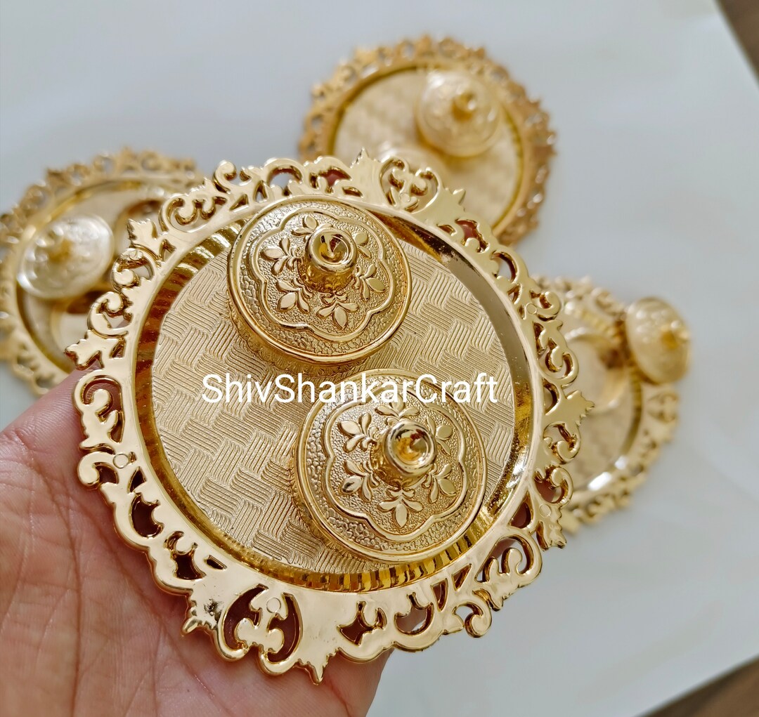 Lot of 100 Pc Indian Wedding Vermilion Decorative Plates Gift for ...