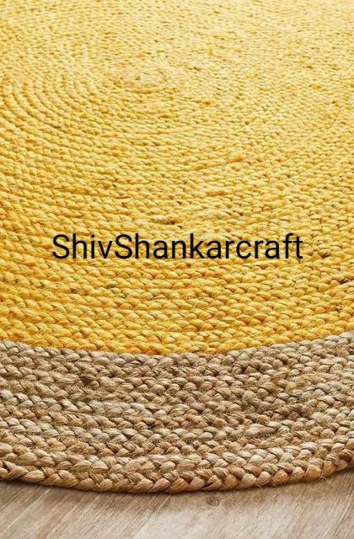 Indian Braided Floor Jute Rug Natural Jute Rug. Natural Rug. | Etsy