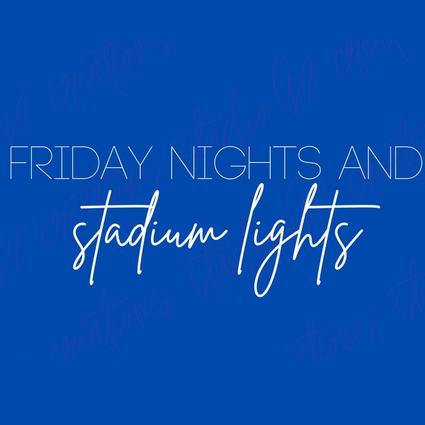 Friday Night Lights - Etsy