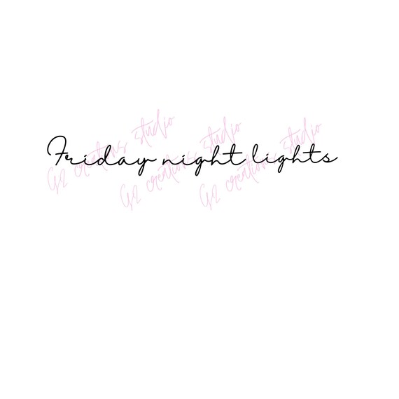 Friday Night Lights PNG Football Design Friday Night - Etsy