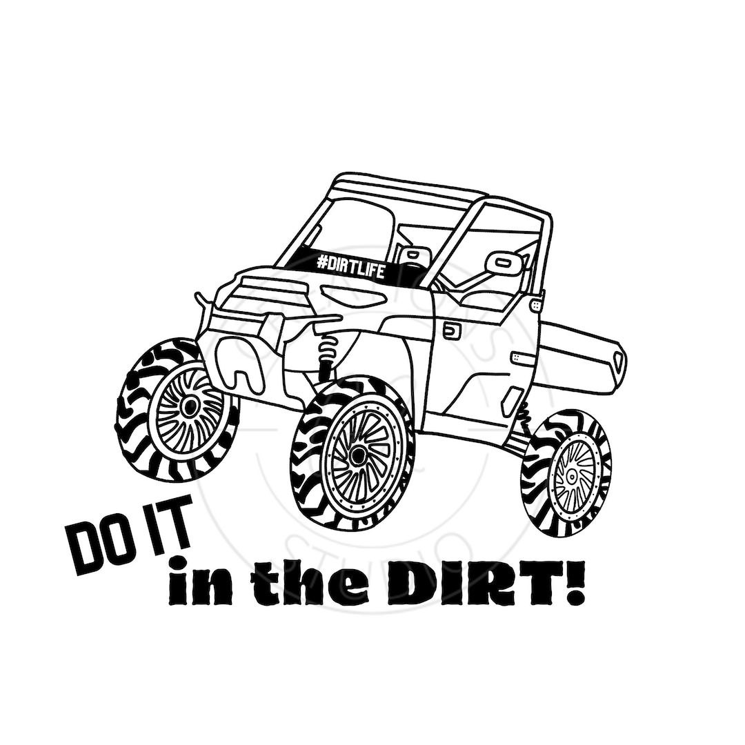 Side by Side ATV PNG, Atv Printable, Cricut or Silhouette Cut File ...