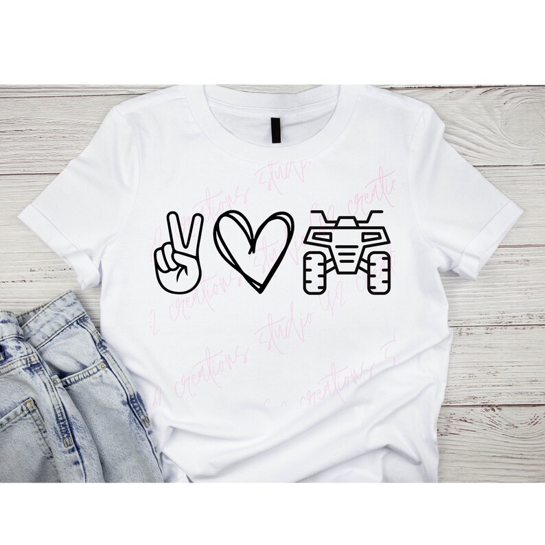 Peace Love ATV PNG: Four Wheeler Mudding Design (digital Download) - Etsy