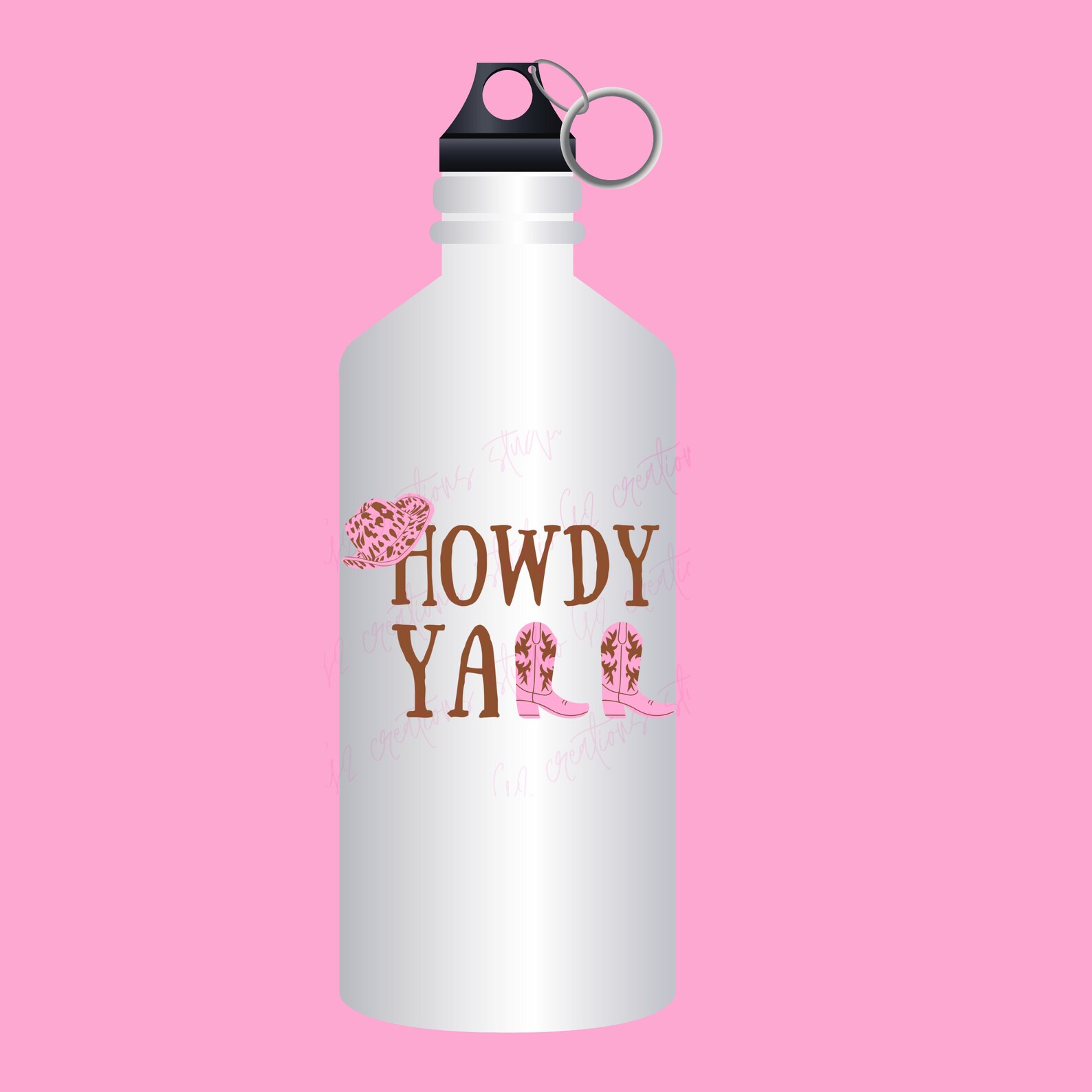 Howdy PNG Howdy Y'all Pink and Brown PNG Printable - Etsy