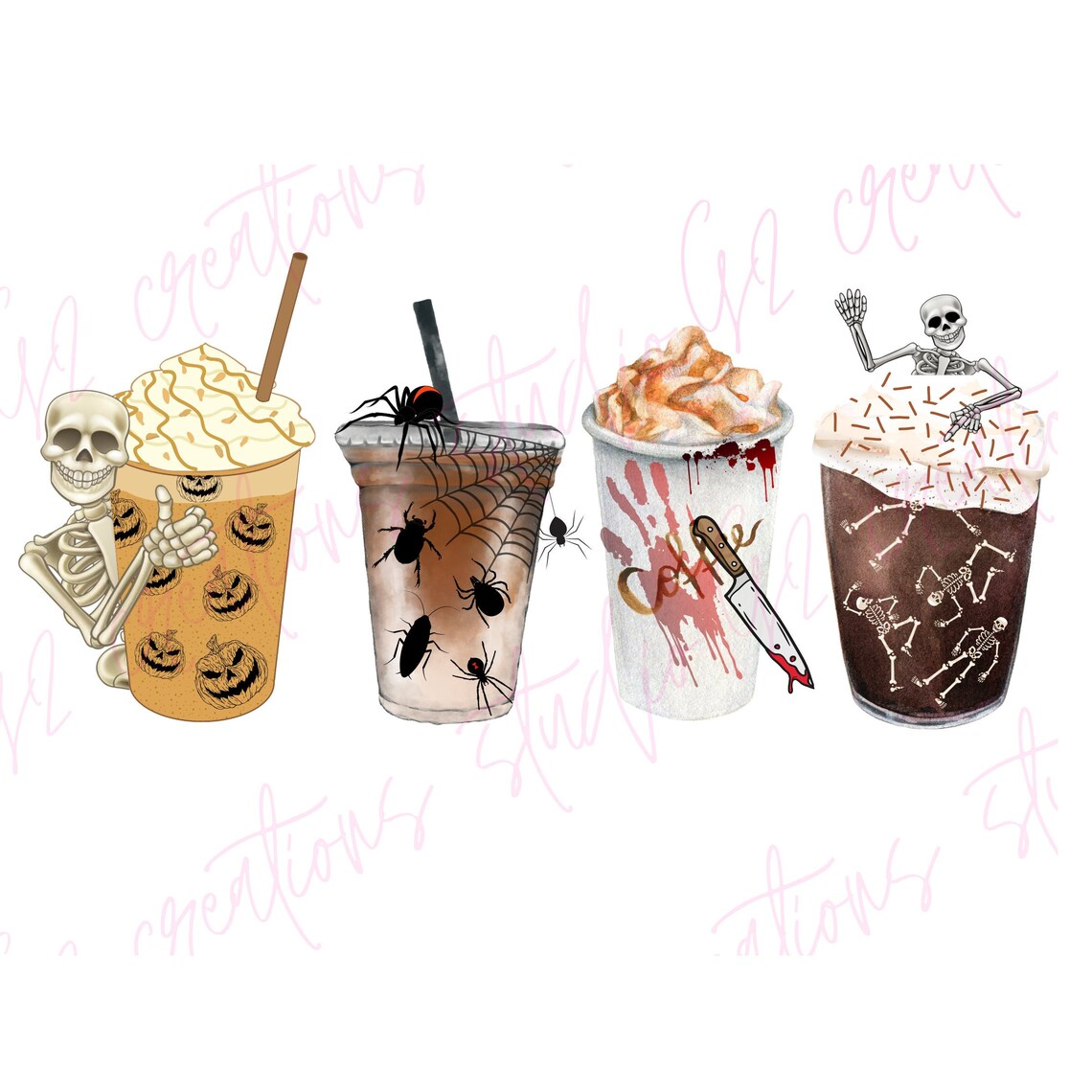 Halloween Fall Coffee PNG, Latte, Printable Graphic Design Download ...