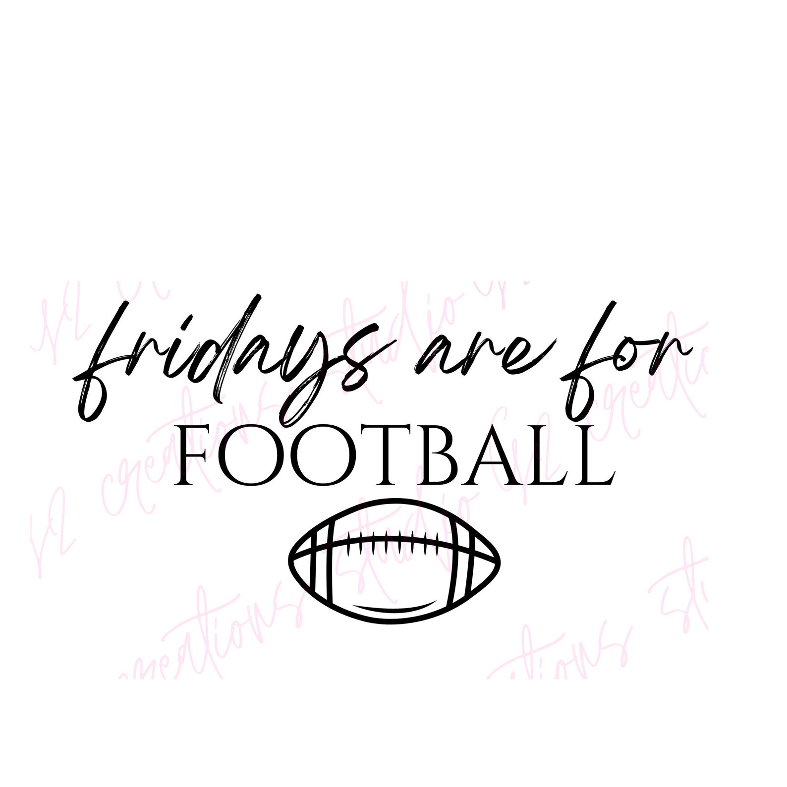 Friday's Are for Football PNG Football Design Friday - Etsy