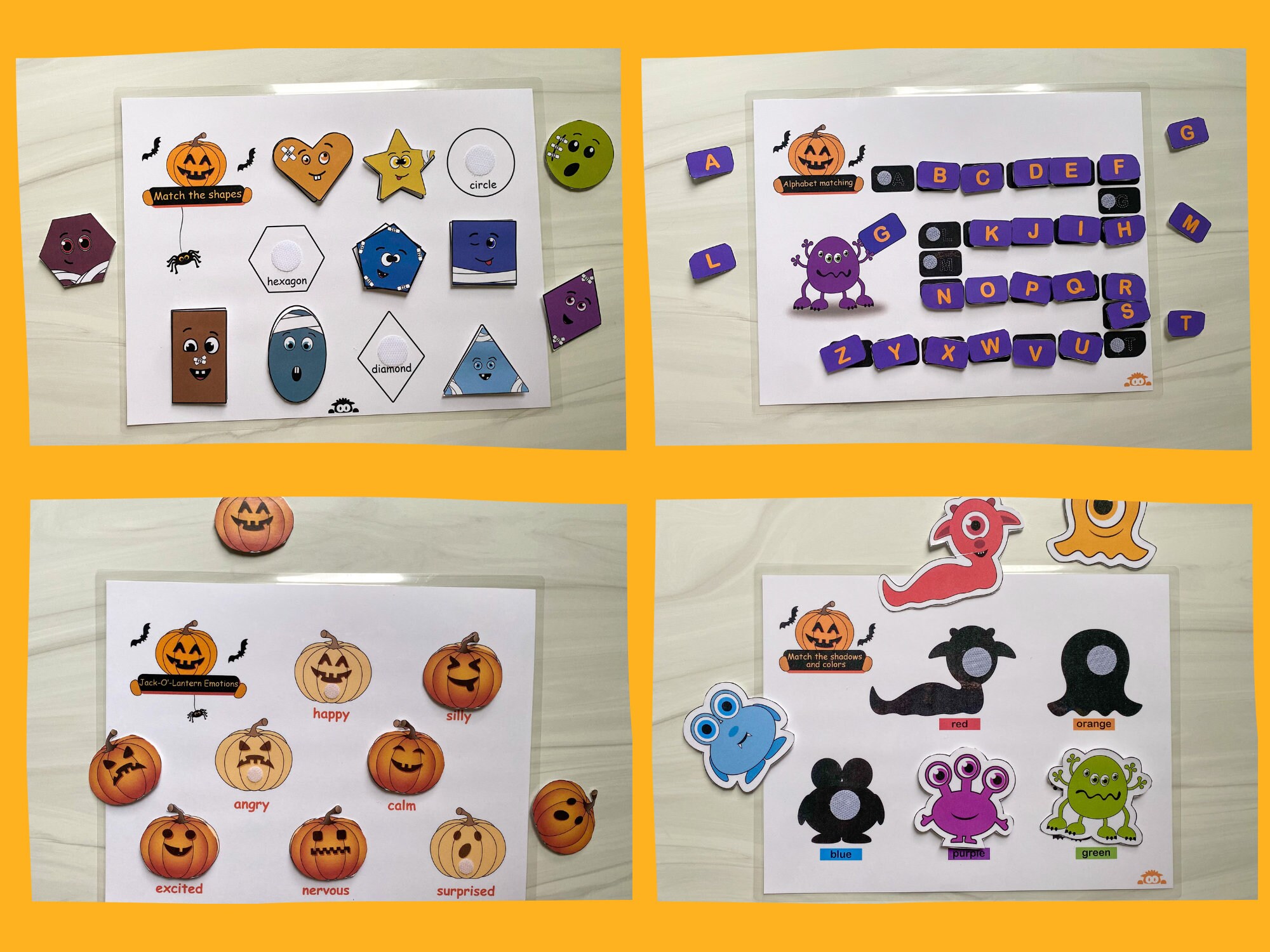 Halloween Busy Book for Toddlers and Preschoolers, Halloween Activities ...