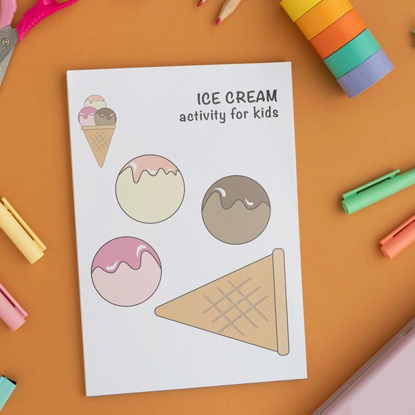 Ice Cream Printable - Etsy