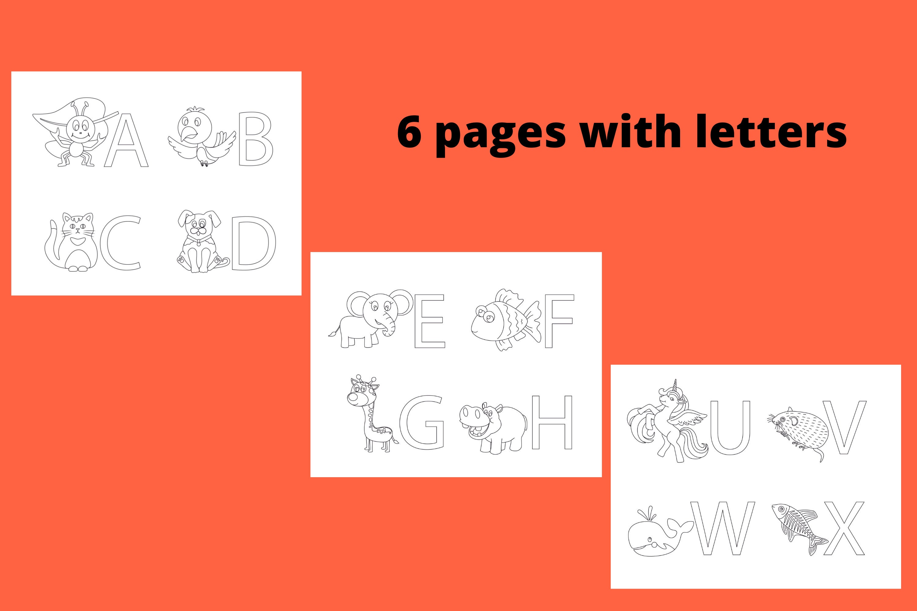 ABC Alphabet Coloring Pages, Preschool Activity, Kindergarten Activity ...