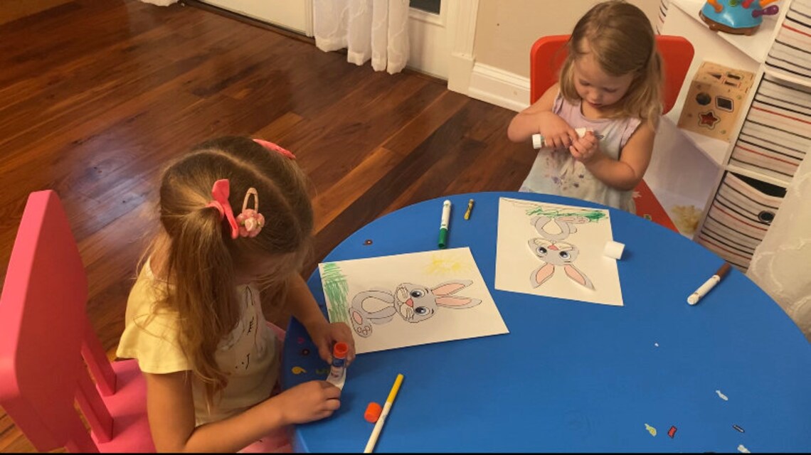 Easter Bunny Printable Craft Preschool Activity Kids Cut and - Etsy