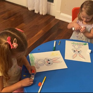 Easter Bunny Printable Craft, Preschool Activity, Kids Cut and Glue ...