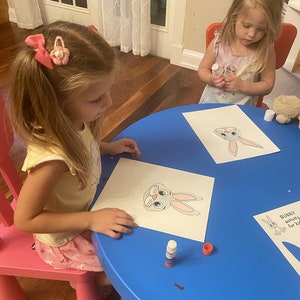 Easter Bunny Printable Craft, Preschool Activity, Kids Cut and Glue ...