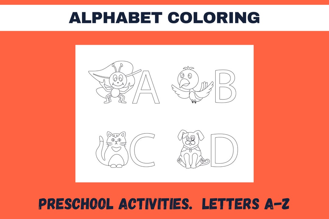 ABC Alphabet Coloring Pages, Preschool Activity, Kindergarten Activity ...