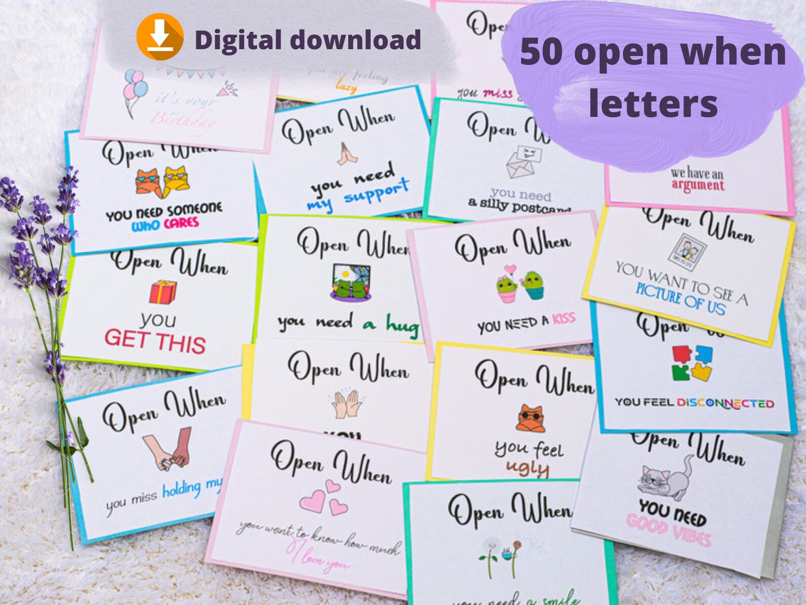 50 Open When Letters, Open When Envelopes - College, University College ...
