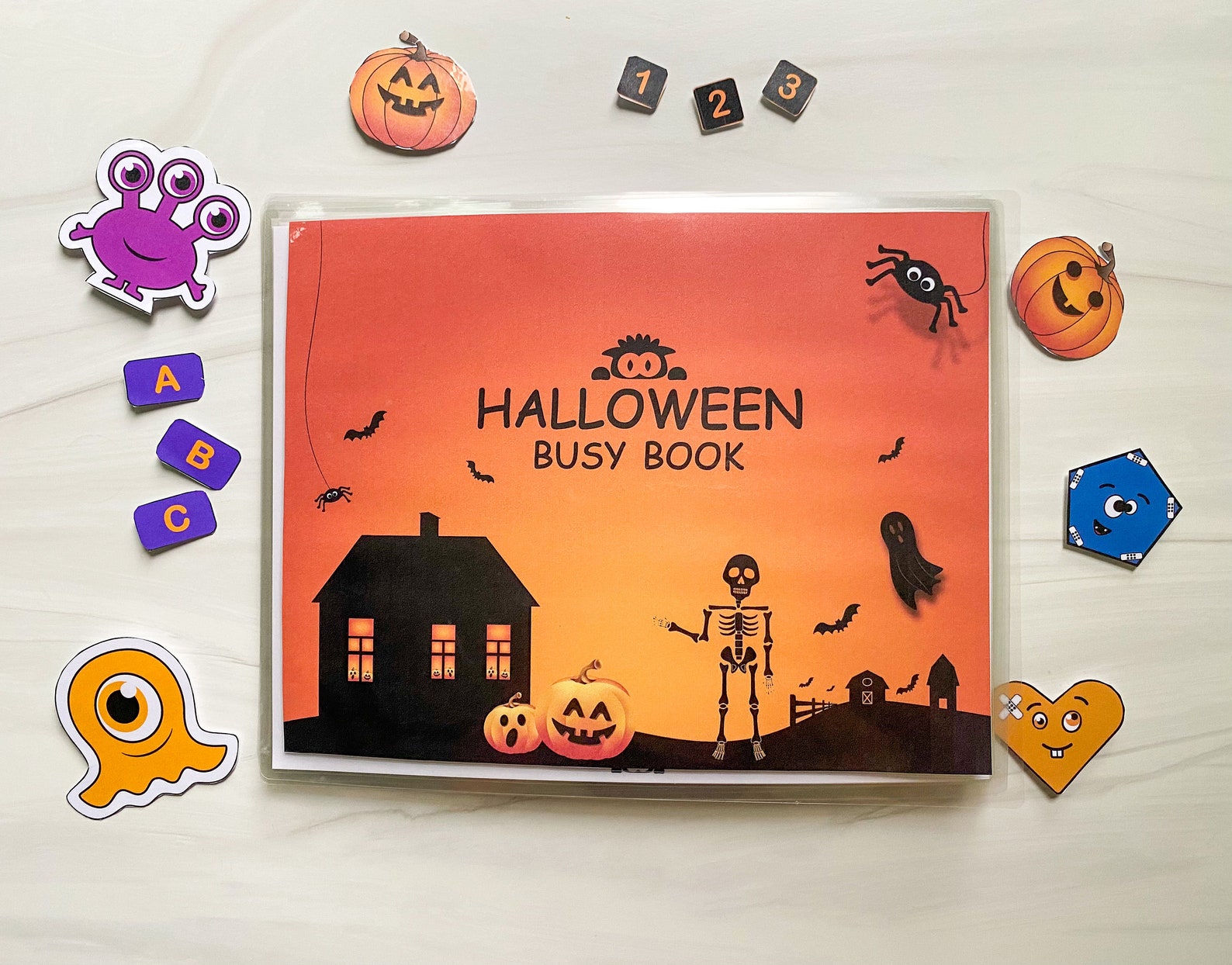 Halloween Busy Book for Toddlers and Preschoolers, Halloween Activities ...