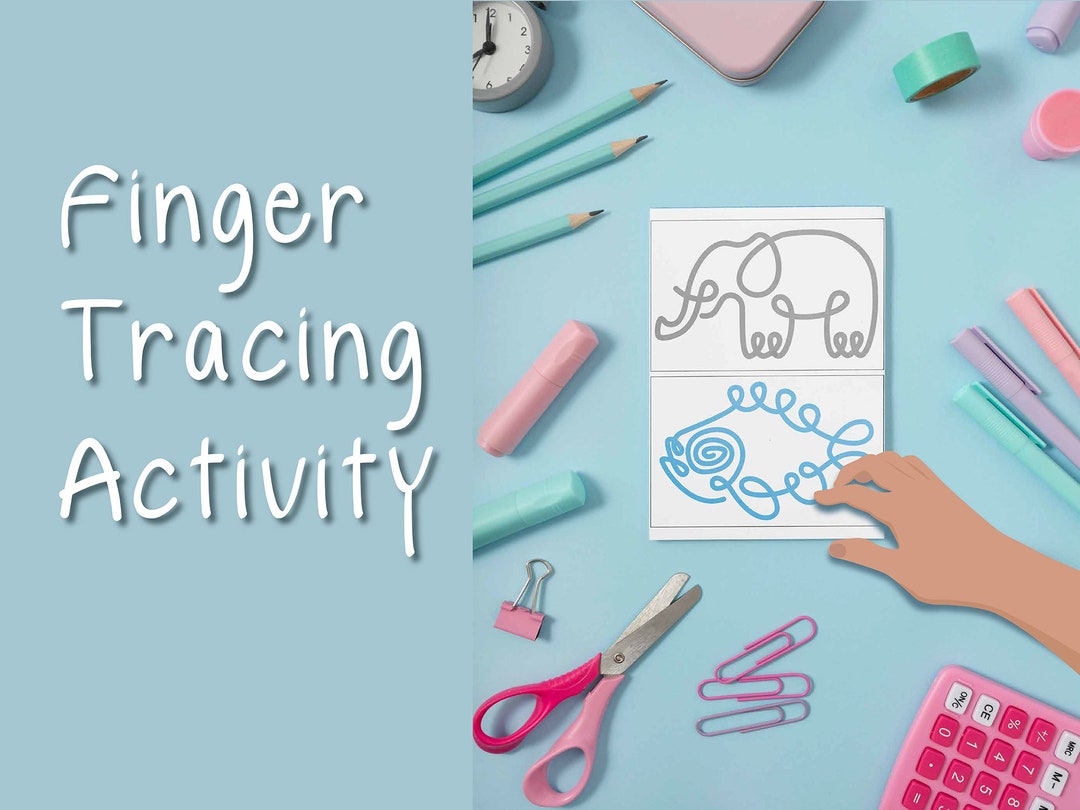 24 Finger Tracing Calming Cards, Calm Down Cards for Kids, Regulating ...