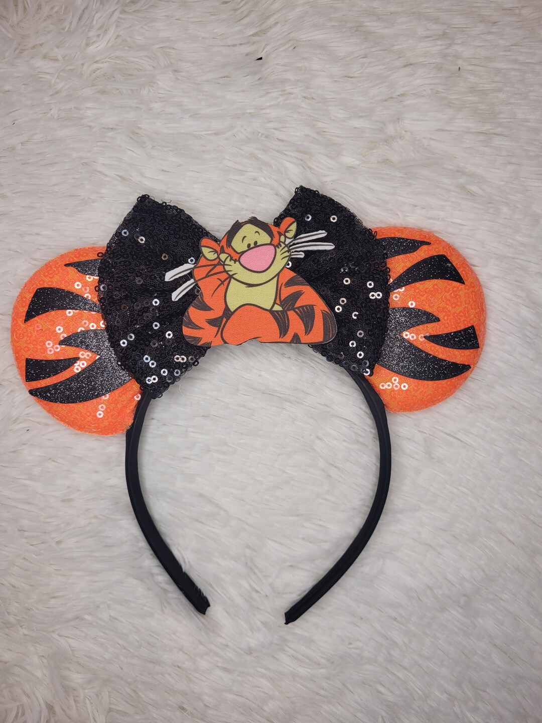 Inspierd Tigger Mickey Ear Headband - Etsy