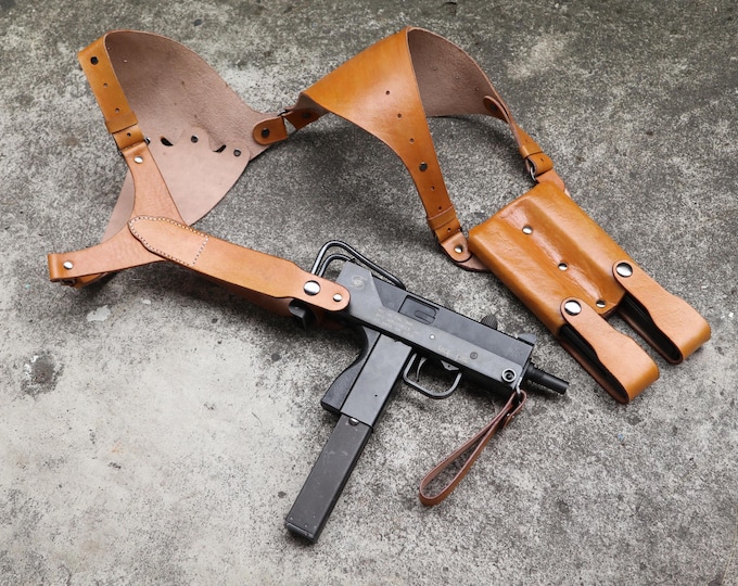 Cobray Ingram Mac M11 Leather Shoulder Holster - Etsy