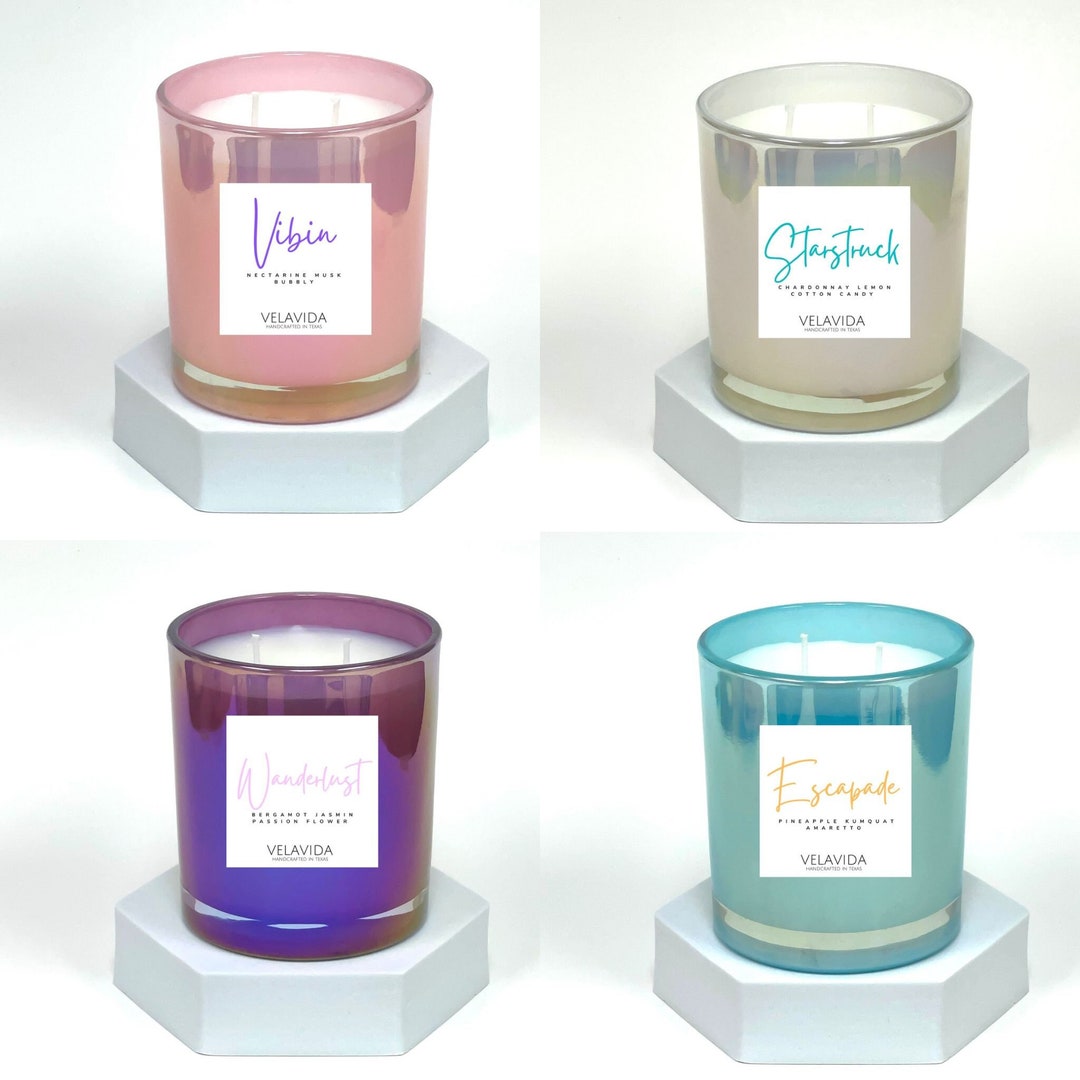 Vibrant Candle Gift Set 12 Oz Cool Fun Scented Candle Gift - Etsy