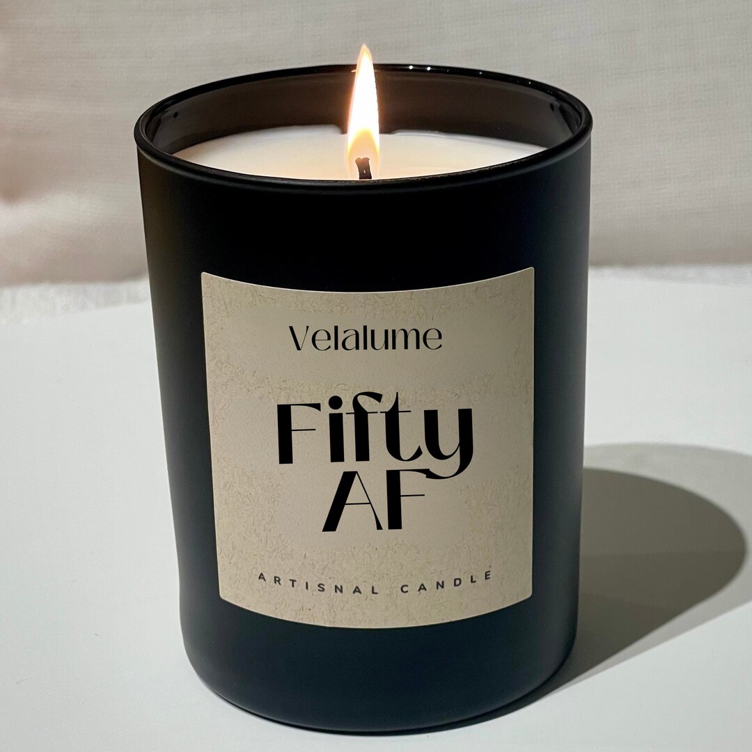 50th Birthday Gift Funny Candle Gifts for Friends Fifty AF Candle - Etsy