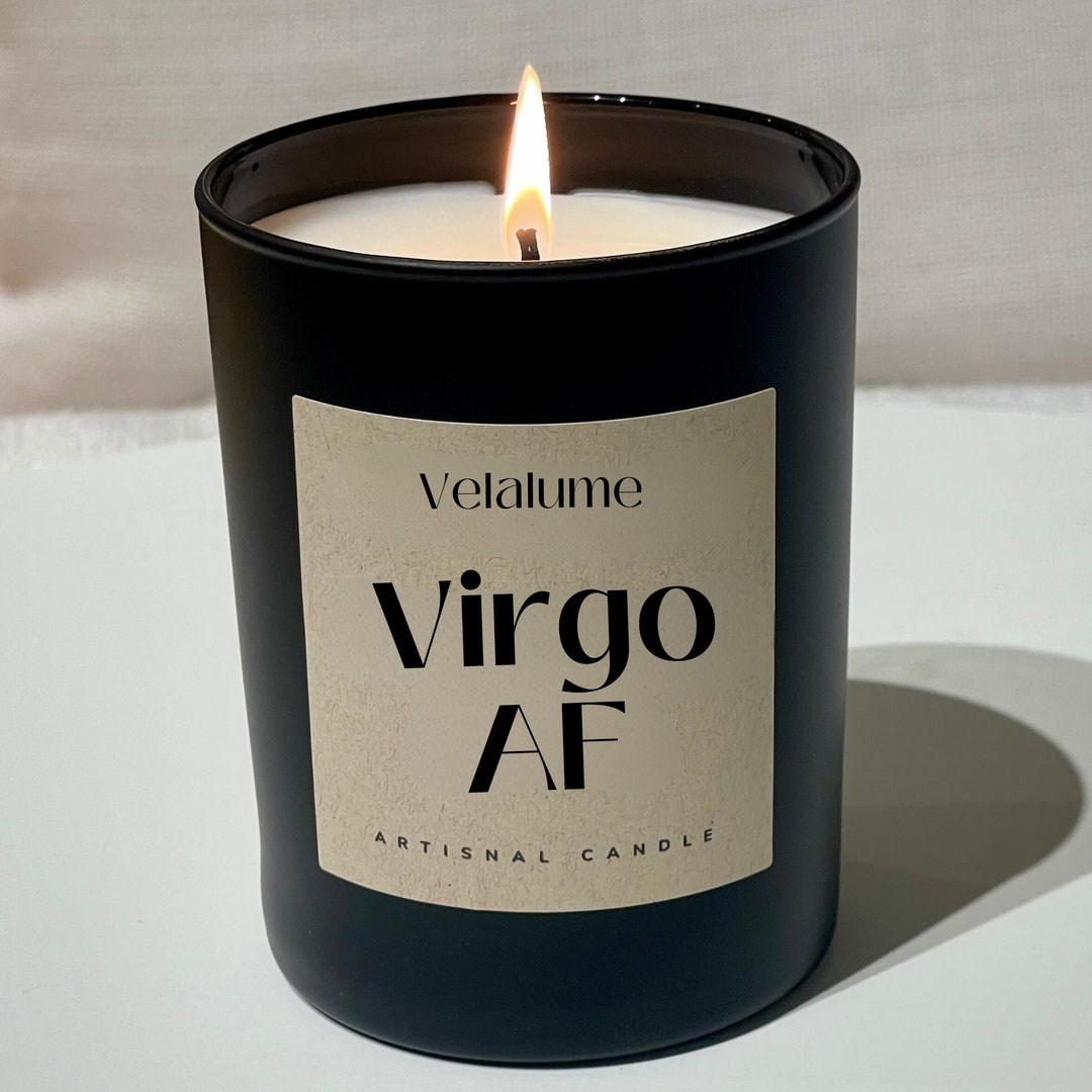 Virgo AF Zodiac Funny Candles Birthday Gift Astrology Candle Gift for ...
