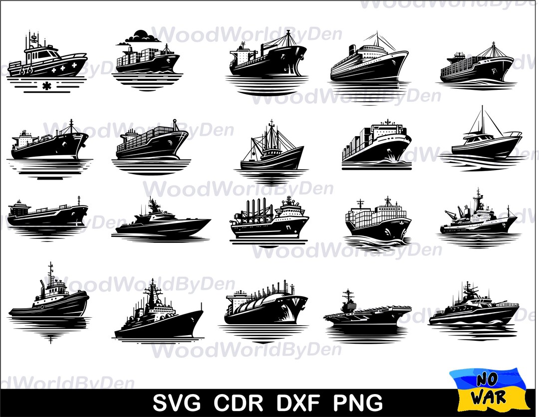 Cruise Boat Svg, Fishing Boat Svg, Sail Boat Svg, Speed Boat Svg, Ship ...