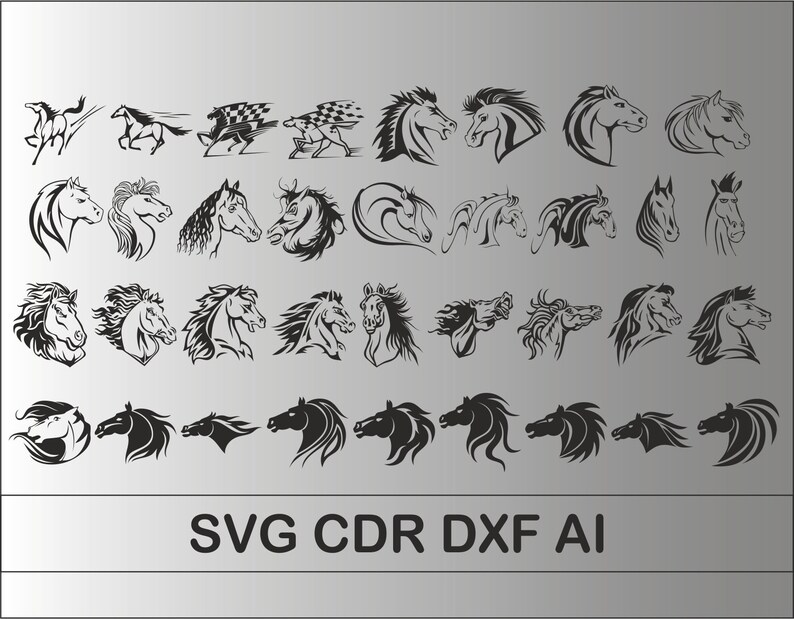 Horse head svg horse svg beautiful horse svg Horses | Etsy