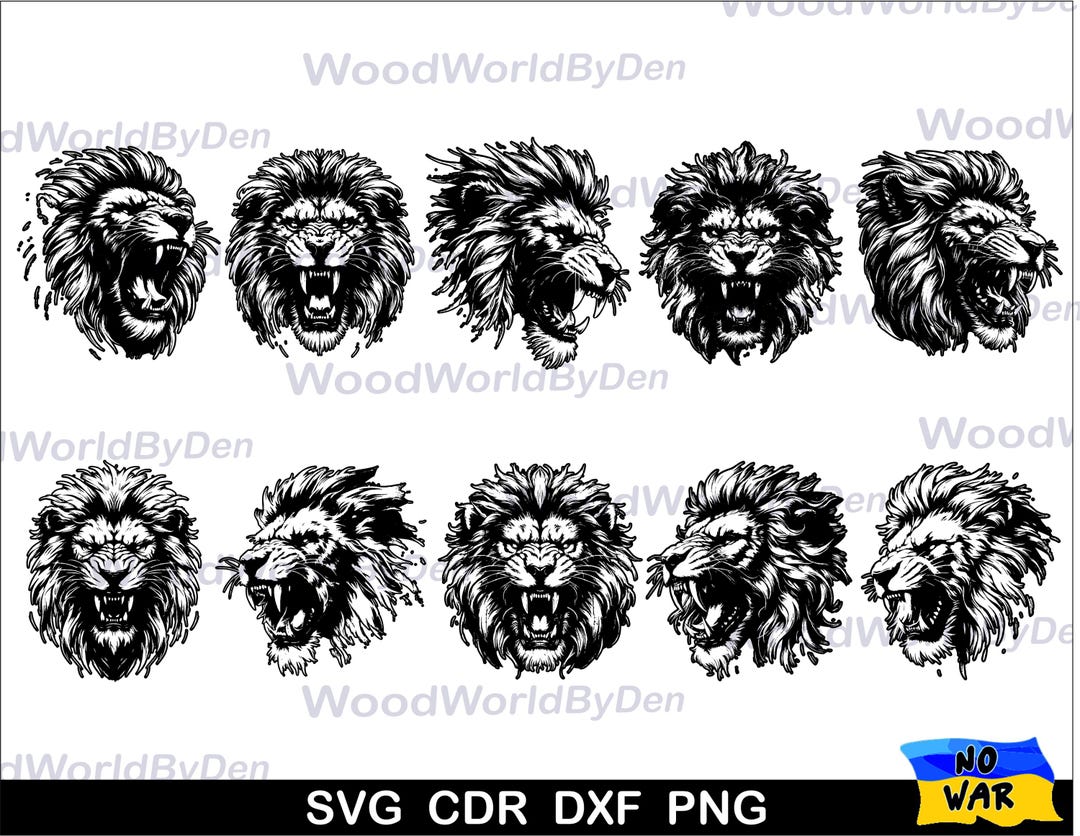Lion Svg Bundle, Lion Cricut, Lion File Svg, Lion Vector, Lion Png ...