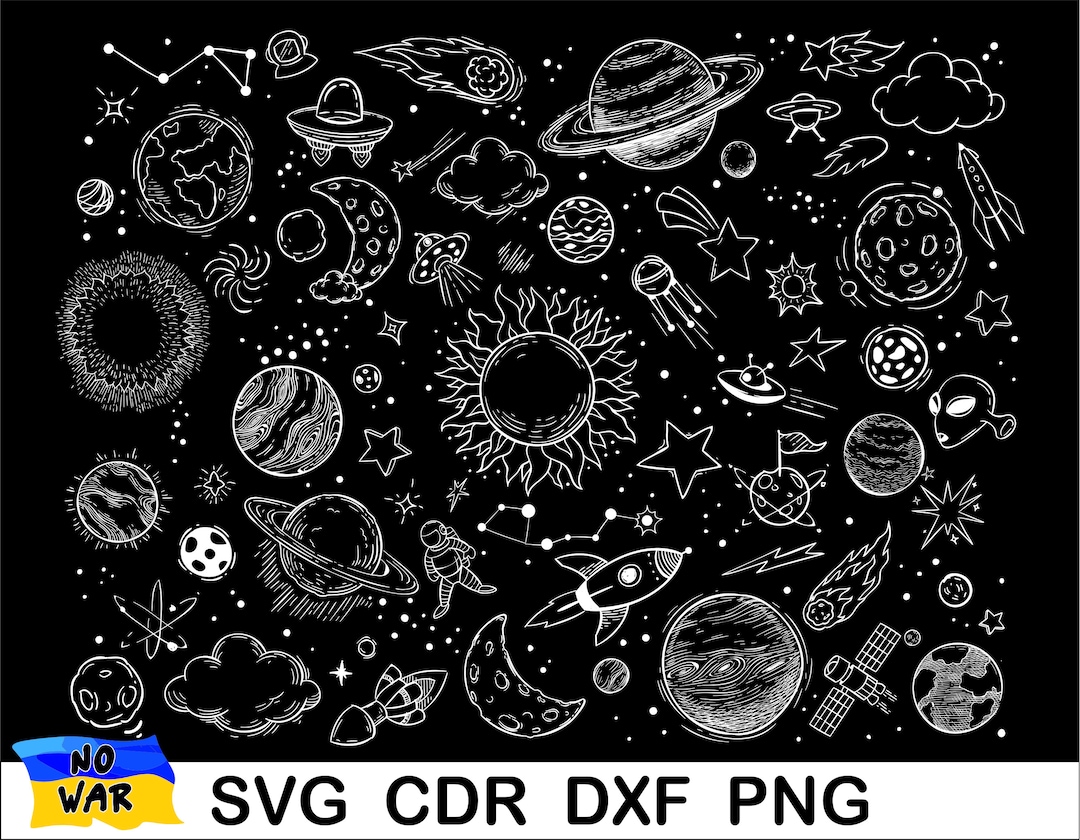 Outer Space Svg, Space Svg, Stars Svg File, Planets Svg, Solar System ...